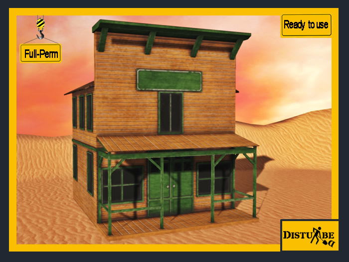 Second Life Marketplace - ::DisturbeD:: Wild West Frontier Store Backdrop FULL PERM MESH